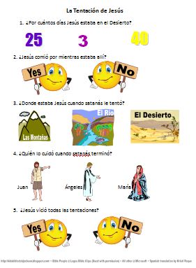 Bible Fun For Kids: Life of Jesus Worksheets in Spanish