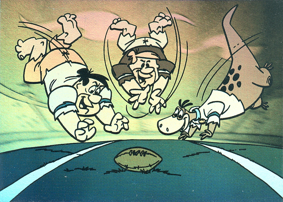 Dawg Day Cards: Flintstones, meet the NFL Flintstones