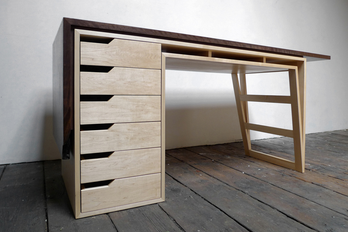 Lets talk about design: Desk with drawers by Asher Israelow