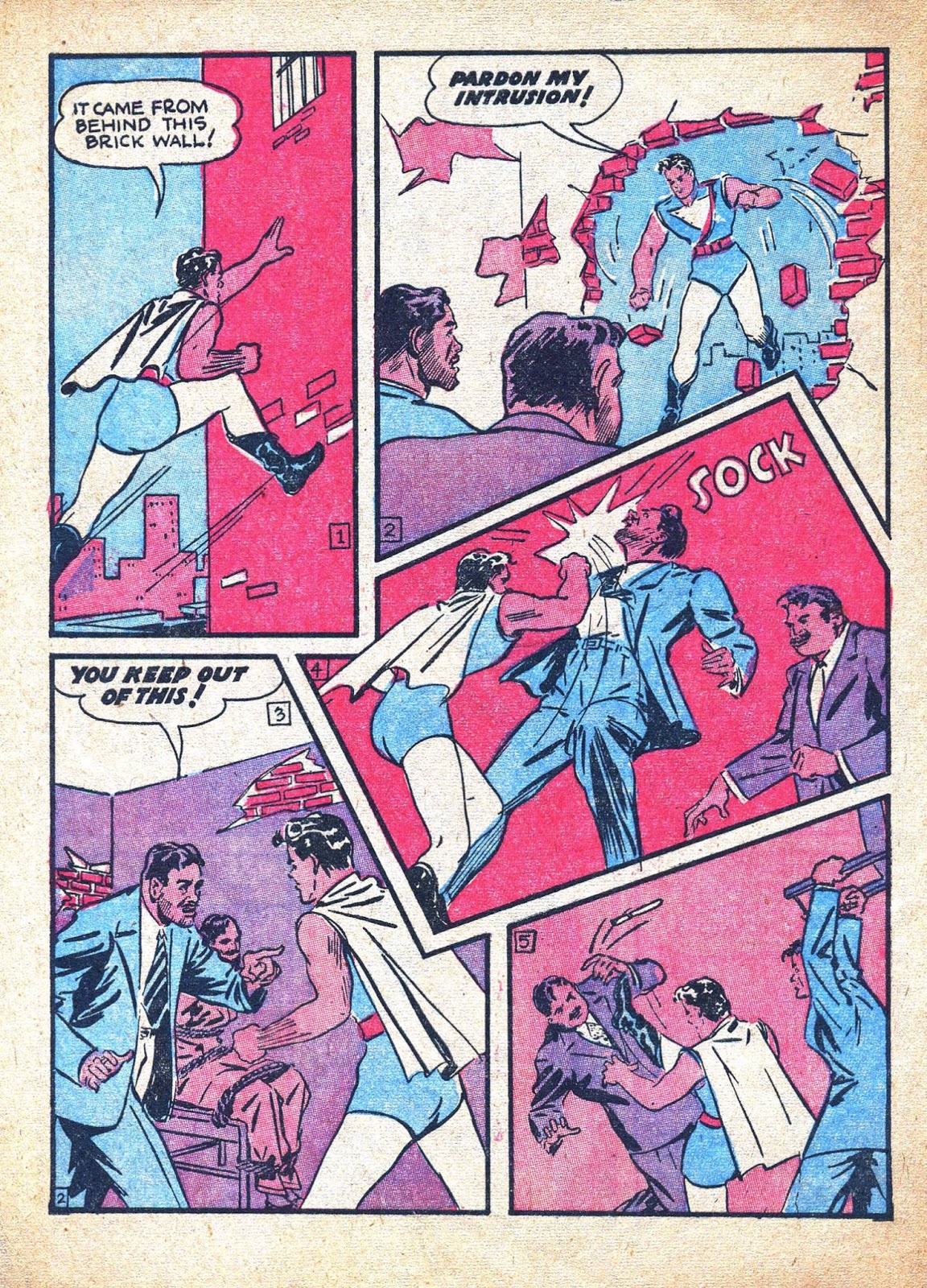 Four-Color Shadows: Strongman-Crash Comics-1940