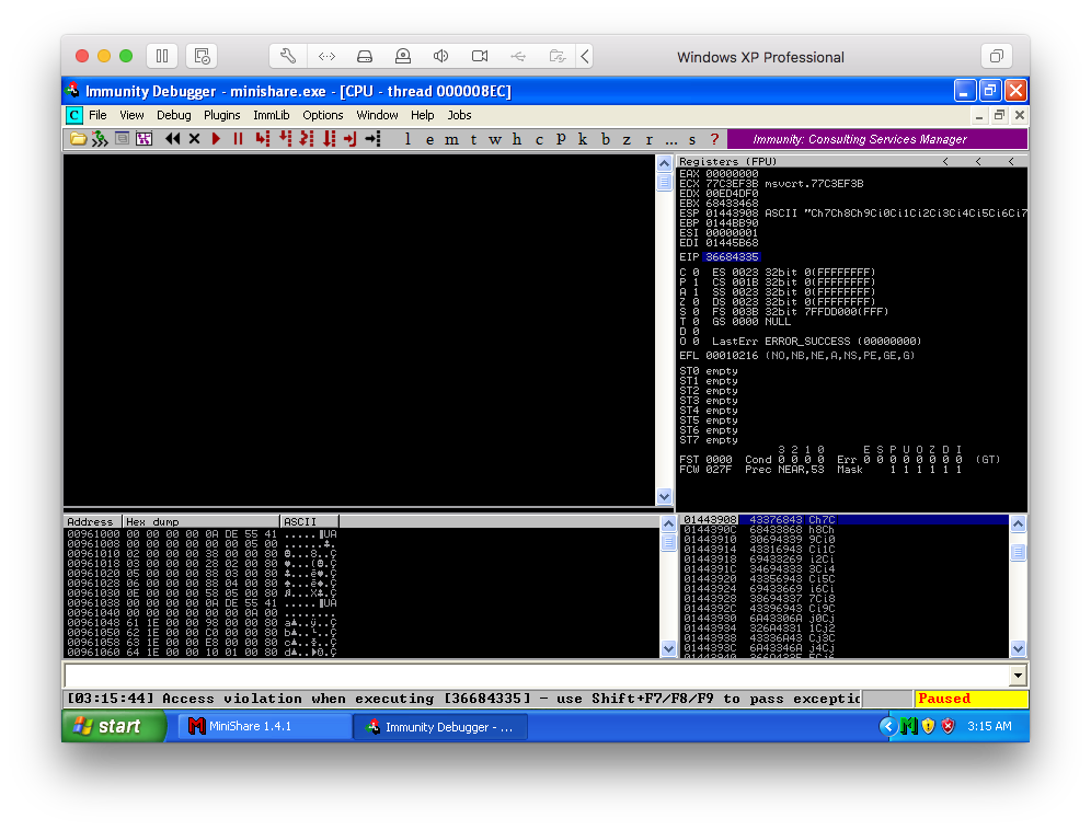 Guifre's Blog: MiniShare 1.4.1 - Remote buffer overflow exploitation