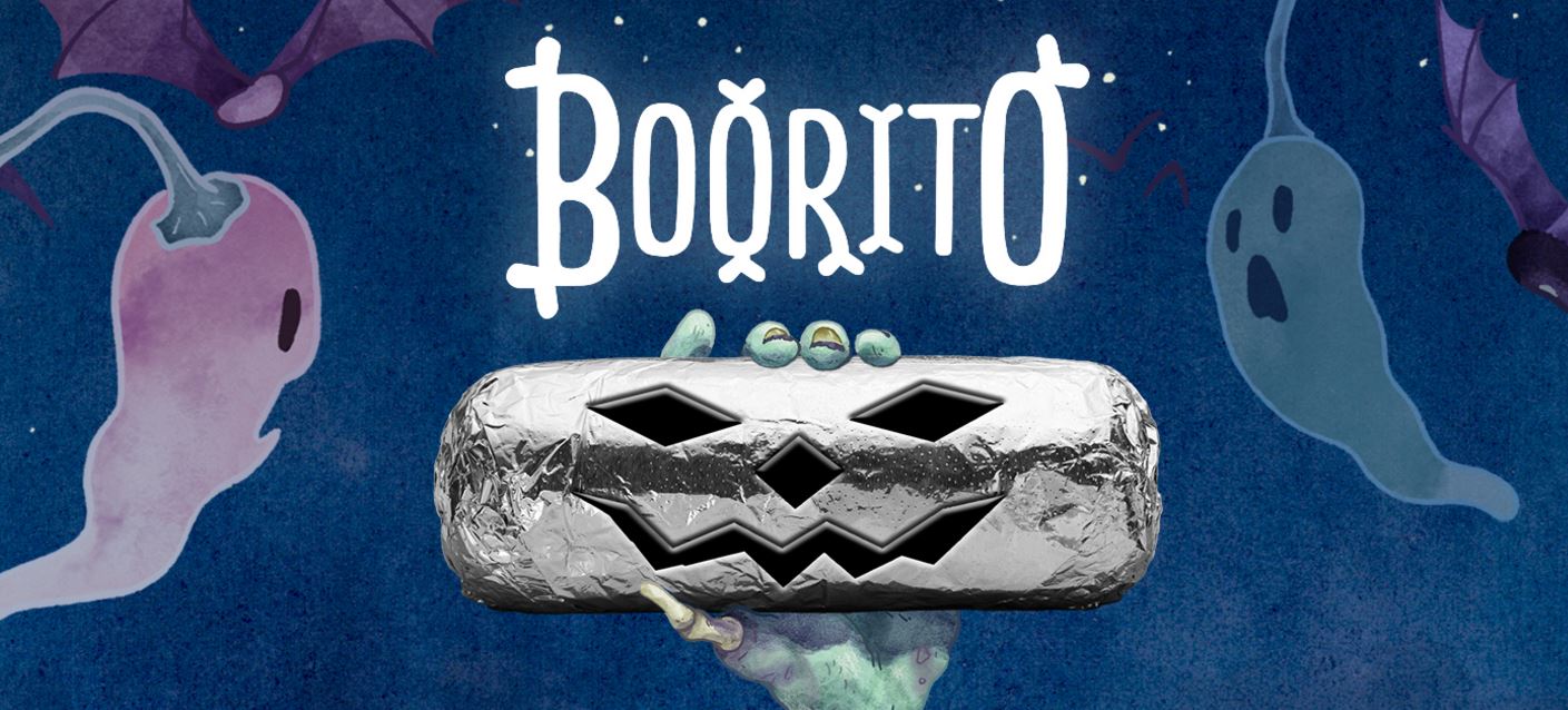 Chipotle's BOO-Rito Deal for $3 is Back This Halloween 2016