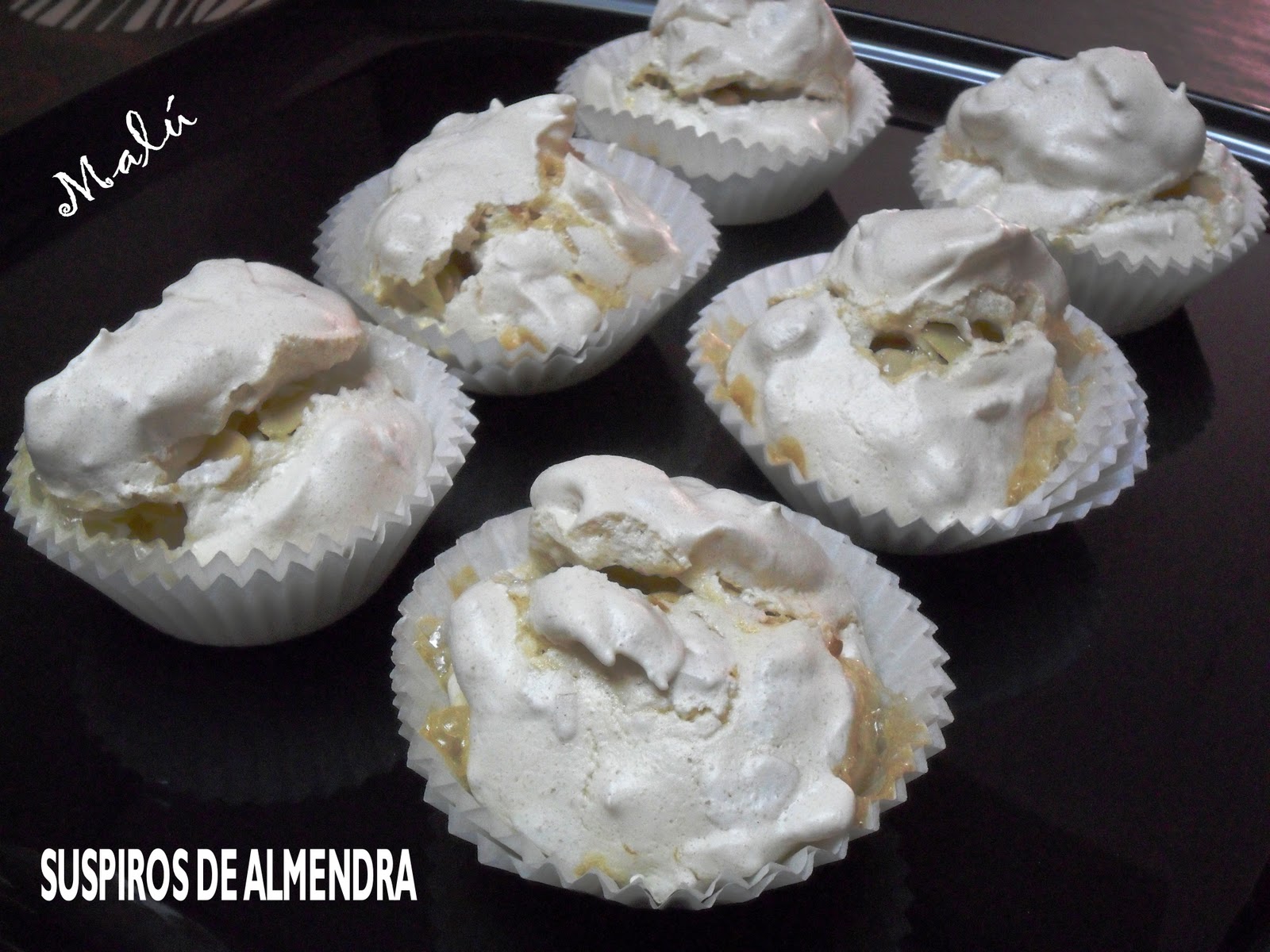 COCINANDO ENTRE HARINA: SUSPIROS DE ALMENDRA