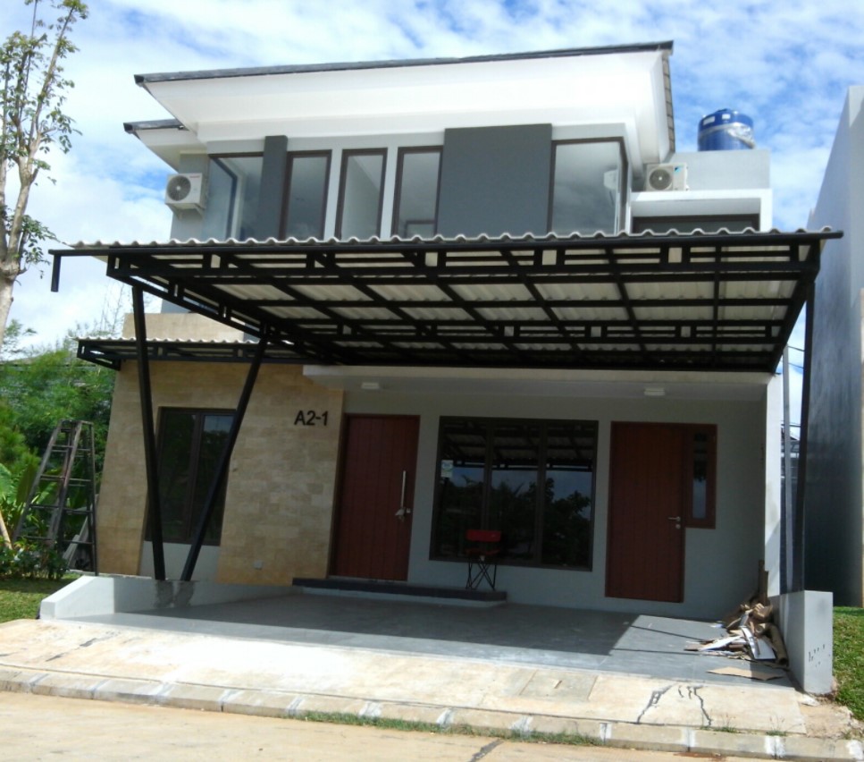 INSPIRASI..!! Inilah 42 Model Kanopi Garasi Rumah Minimalis Terbaru ...