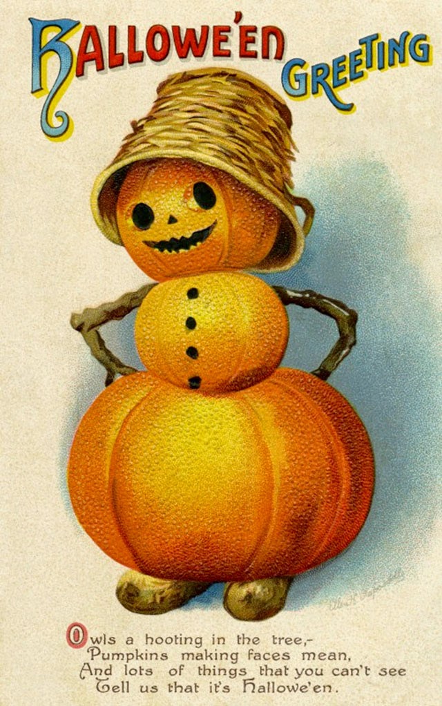 A Collection of 25 Strange and Creepy Vintage Halloween Postcards ...