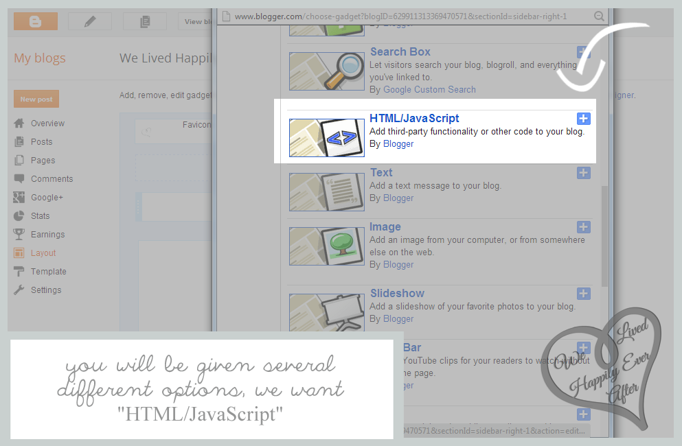 How To Add A Facebook Like Box And An Html Widget To Your Blogger