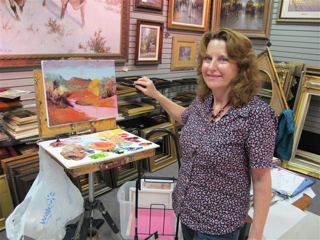 Nancy Standlee Fine Art: Texas Landscape, 12100, Oil Palette Knife ...