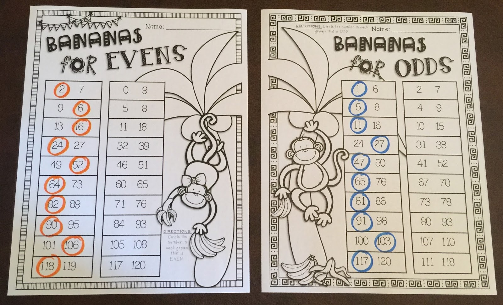 Teaching With Terhune: Even and Odd Numbers Math Unit