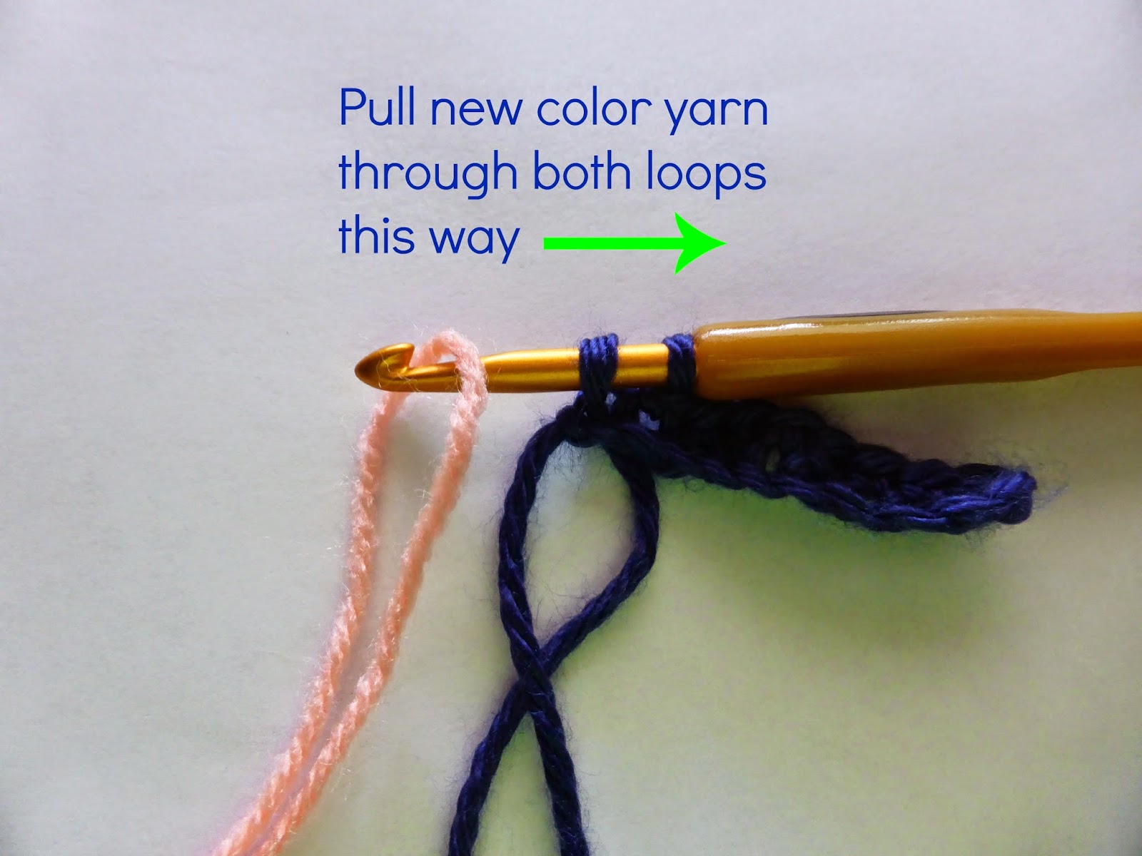 Welcome....: Single Crochet Color Change Tutorial