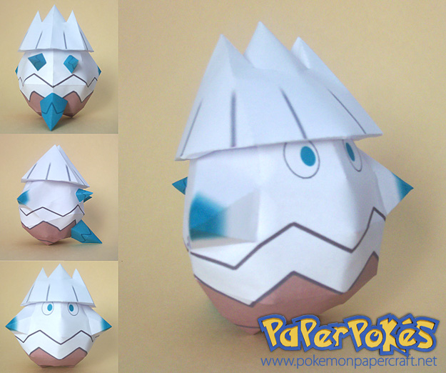Paperpokés Pokémon Papercraft Snover Chibi