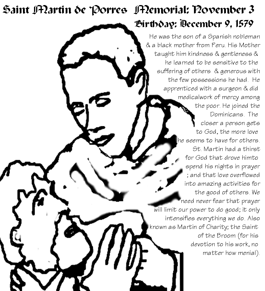 Our Lady's Children: October Through December: November