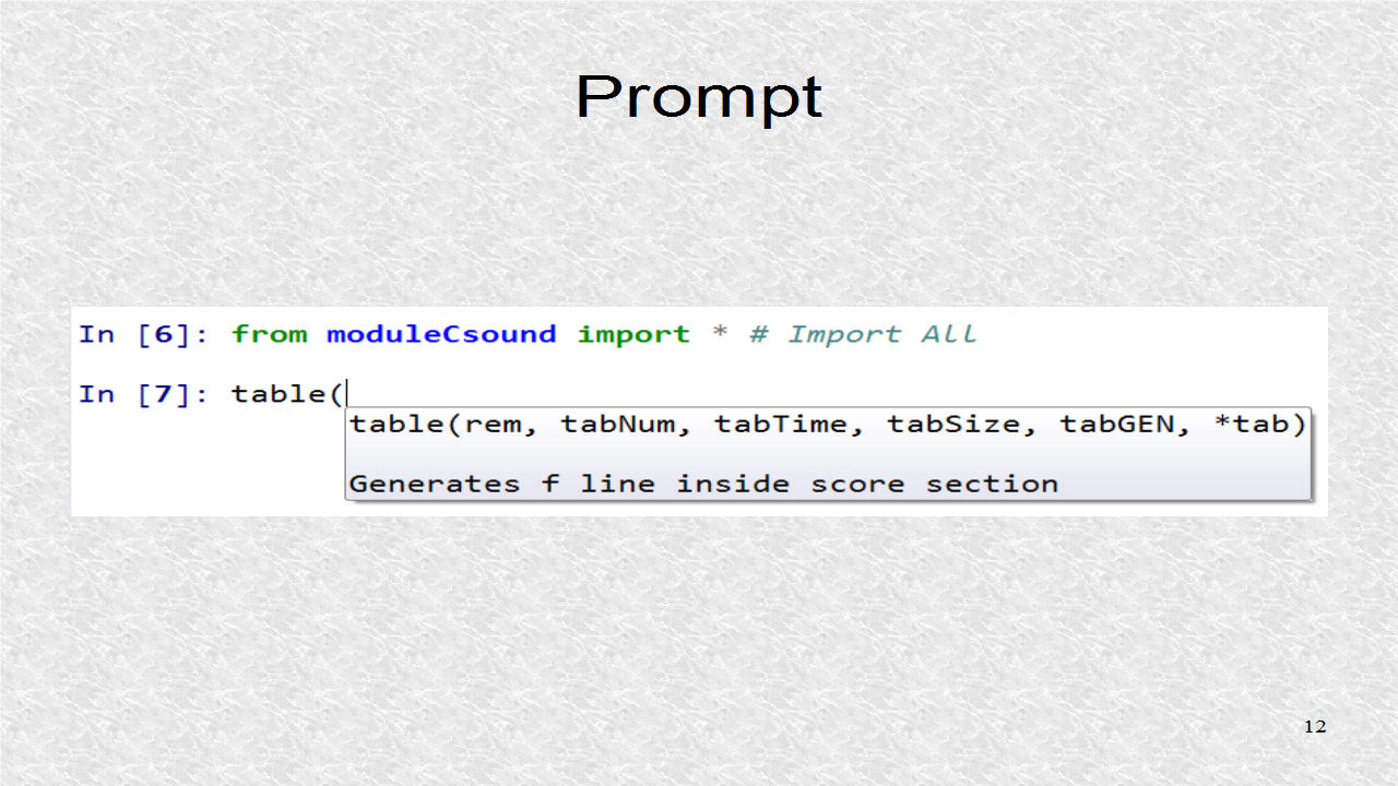 Audio Programming In Python: 19. Function Tables