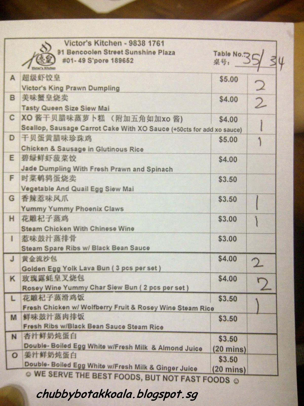 Chubby Botak Koala - Singapore Food Blog, Travel and Lifestyle: Victor ...