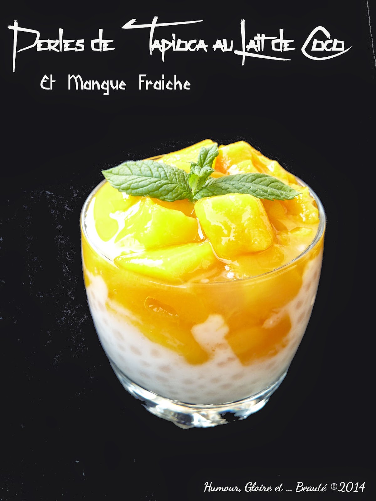 HGB: Perles de Tapioca au Lait de Coco et Mangue Fraîche