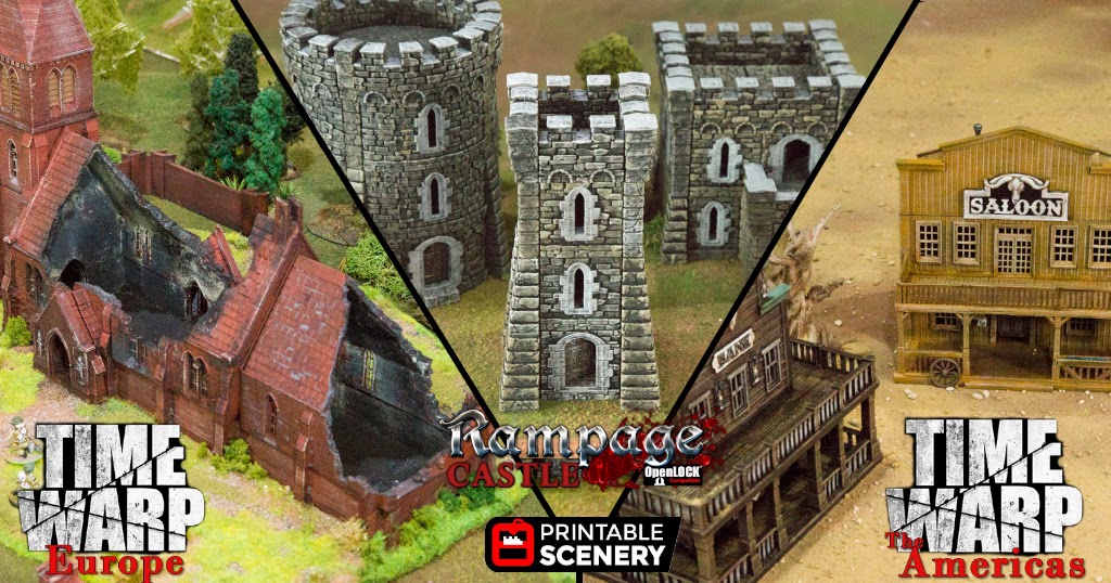 Wargame News and Terrain: Printable Scenery: New Time Warp - Rampage ...