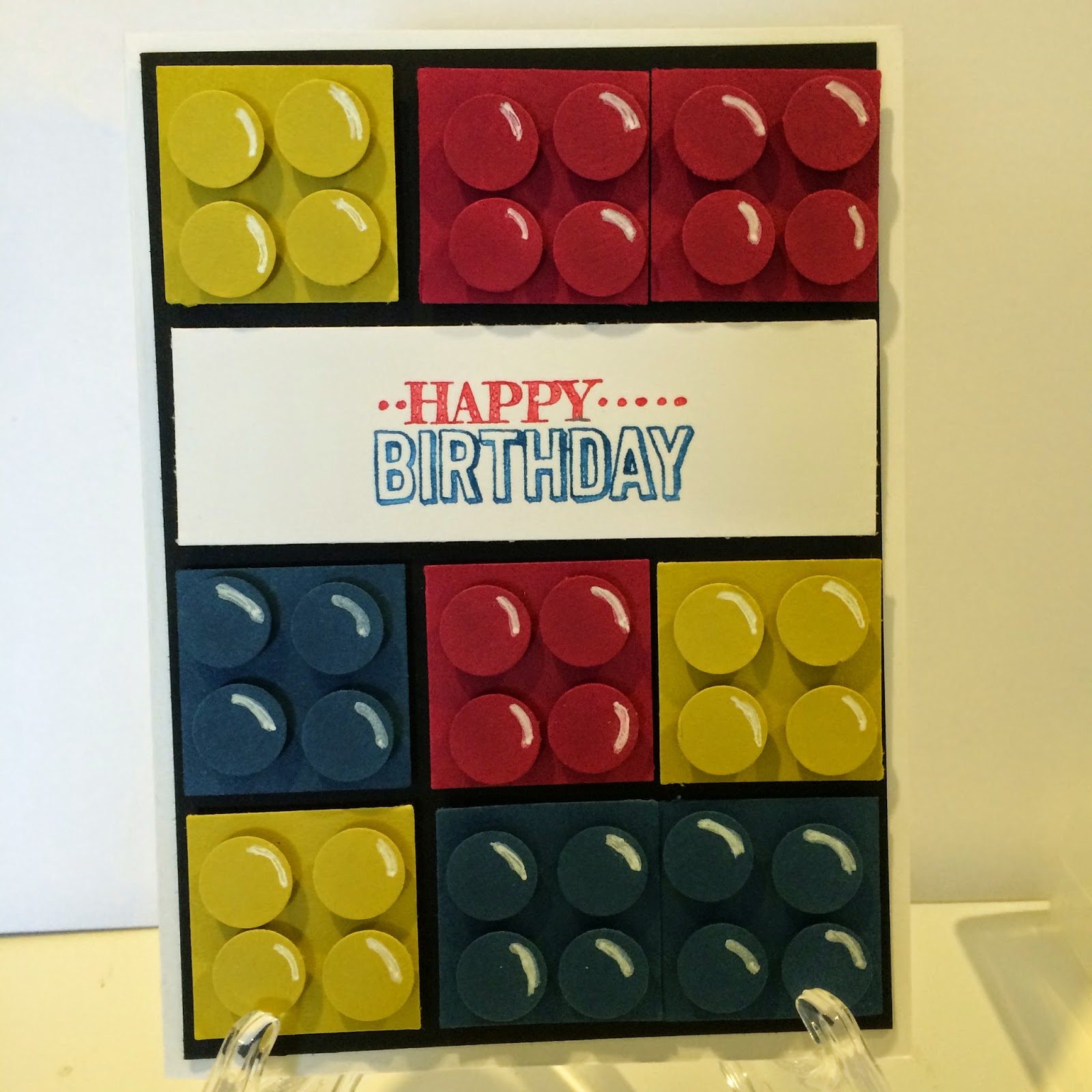 Janet's Crafts: Lego Birthday Card