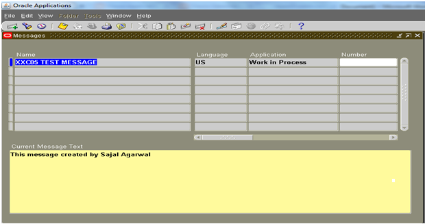 Oracle Apps Tutorials How To Use Message In Oracle Apps