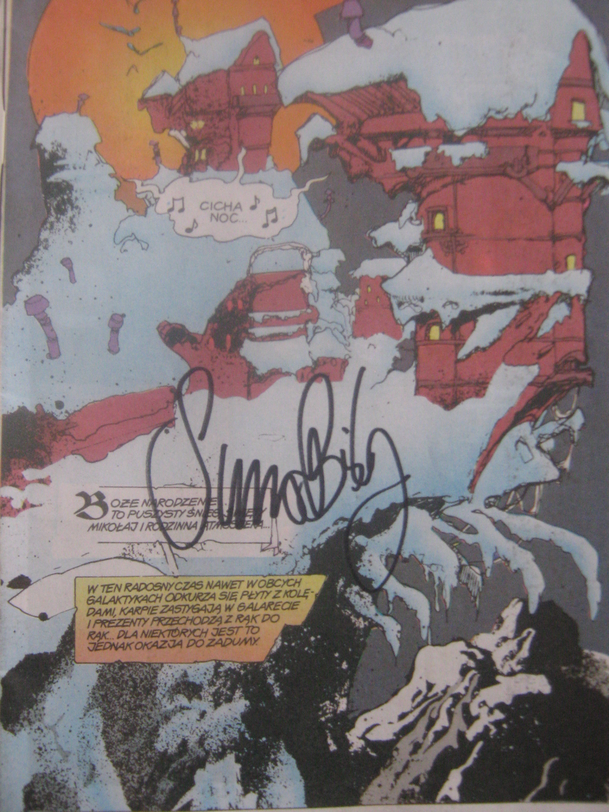 My Original Comic Art & Book Autographs: Simon Bisley