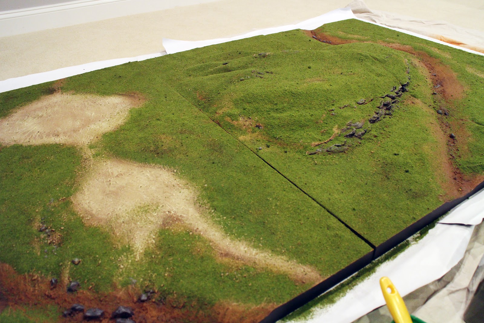 1000 Foot General: Making Terrain Boards Part 6: Grass and Vegetation