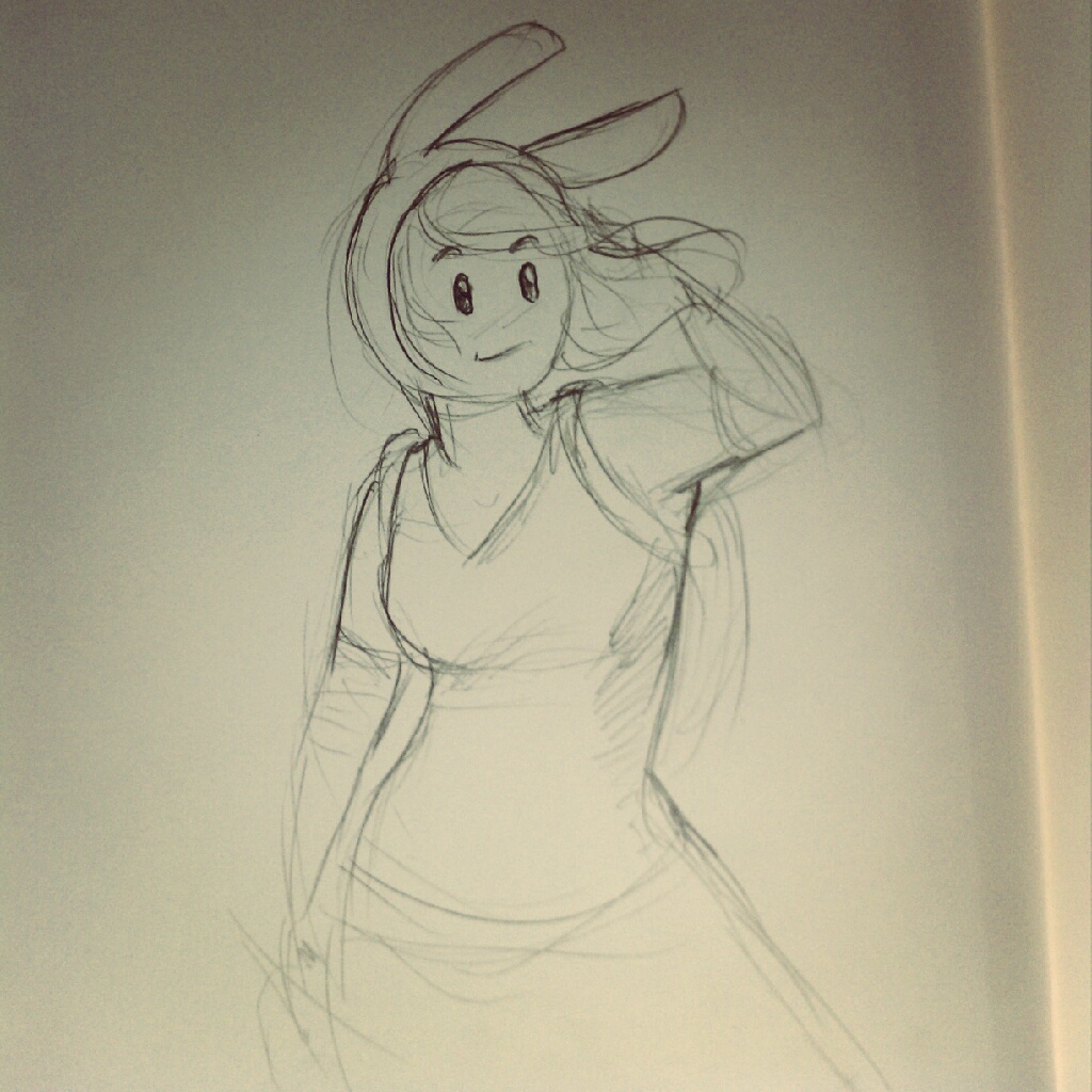 Drawing Saudade: Doodle 009 - Out in real life