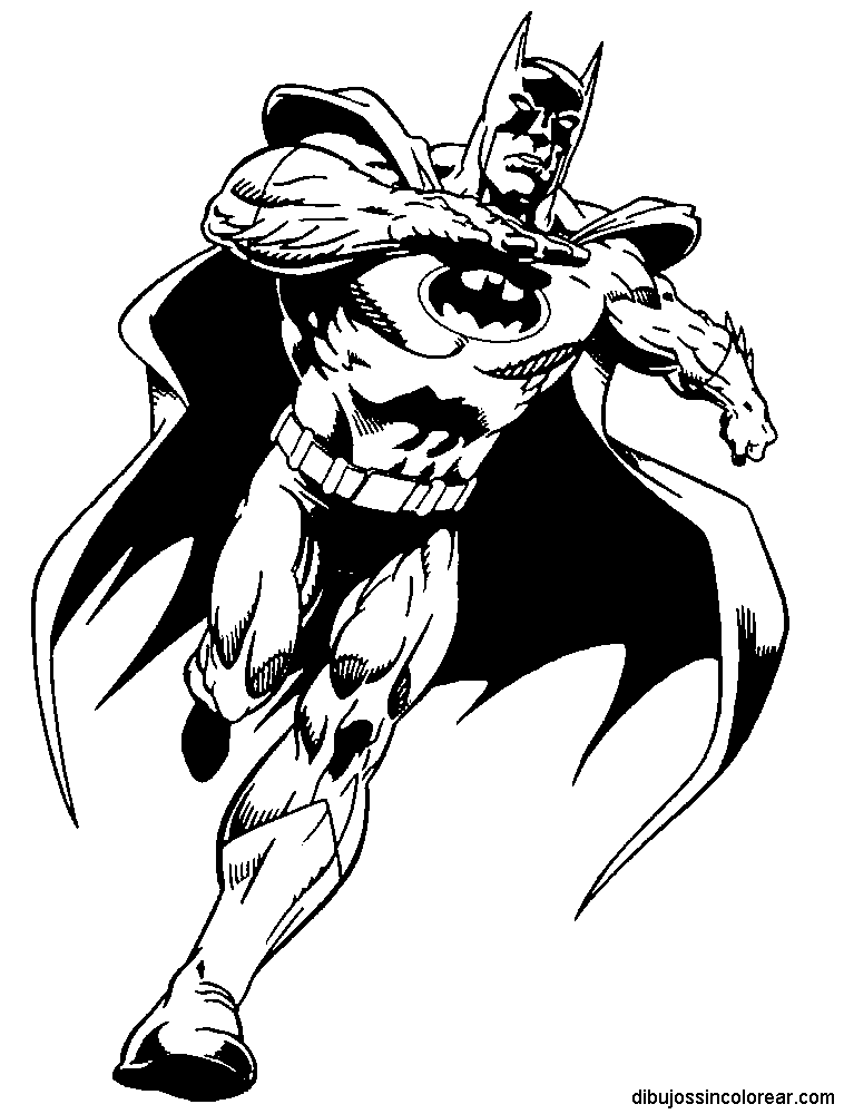 Dibujos Sin Colorear: Dibujos de Batman para Colorear
