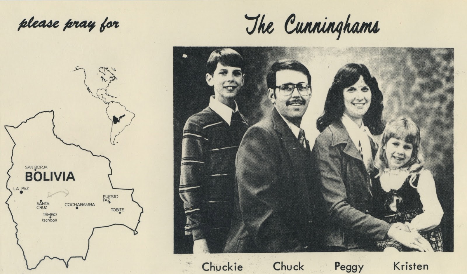 Peggy Cunningham: Missionaries ~ Then and Now