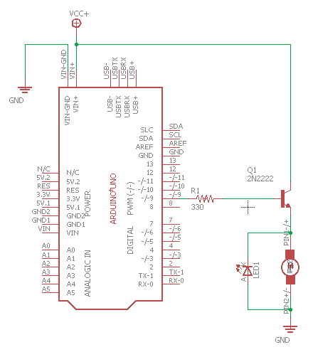 Electrónica para aficionados: C008 Uso de un transistor para activar un ...