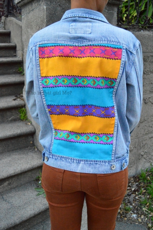 denim jacket diy {who is that girl mo?}