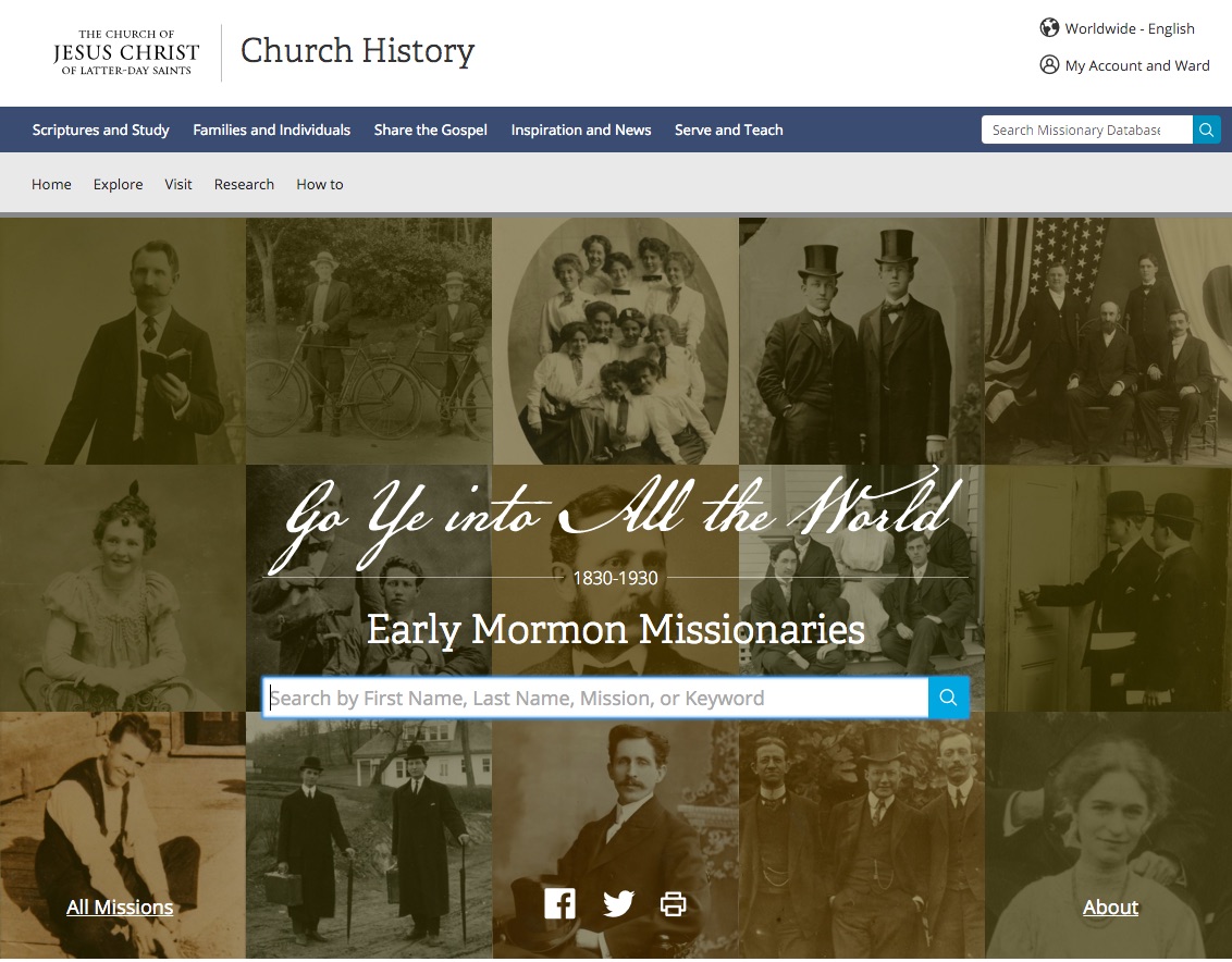 Rejoice, and be exceeding glad...: Go Ye into All the World -- Early ...