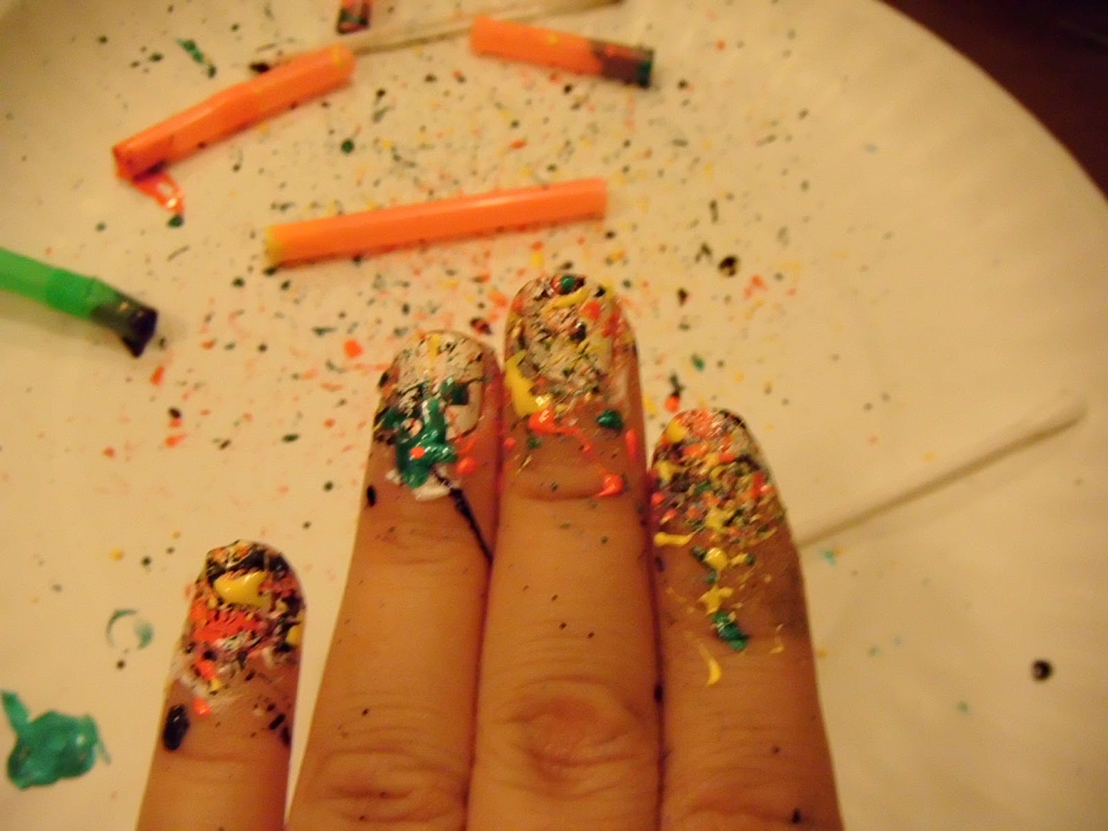 Jen's Nail Art Blog!: Paint Splatter Nails!