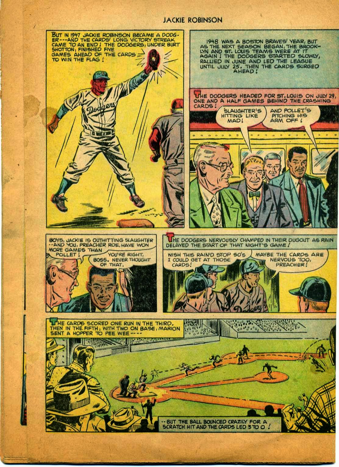 Dodgers Blue Heaven: Scans of the 1951 Jackie Robinson Comic #5