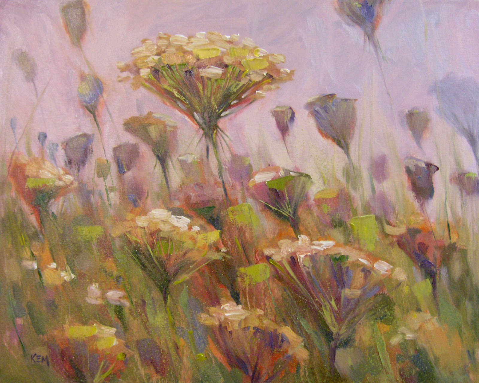 Painting My World: Painting Queen Annes Lace in Oil...Mini Demo