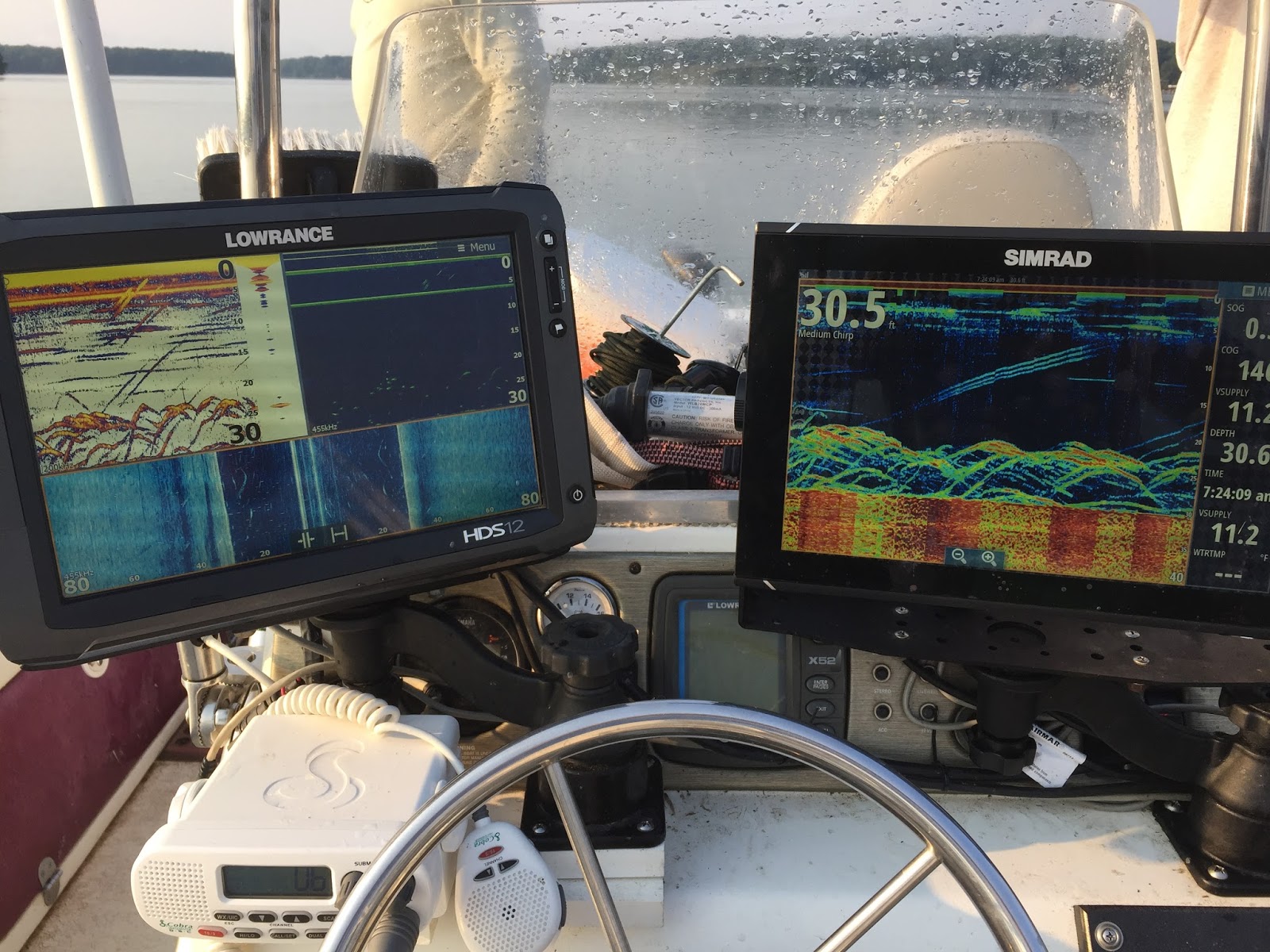 Lake Anna Striper Guide Journal: Lowrance and Simrad Screen Shots