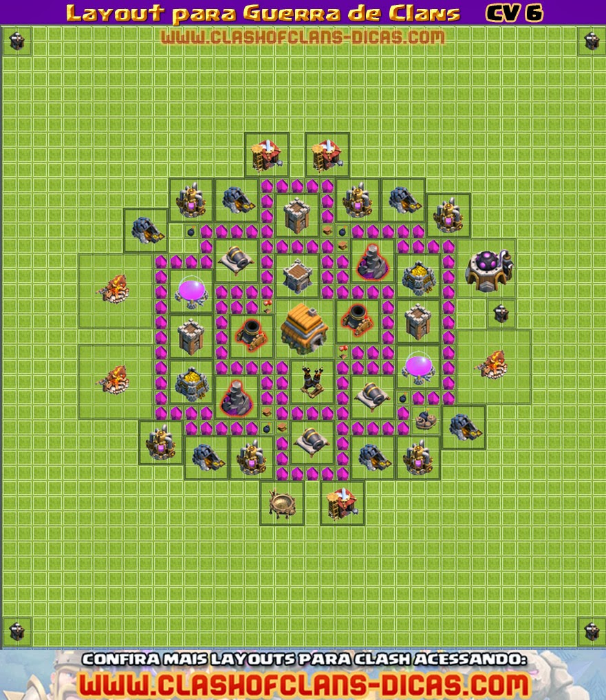 O Jogador: Layouts CV 6 Para GUERRAS