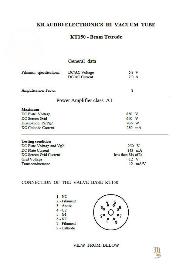 NEW KR AUDIO KT150 TUBE – Ultimate High-Fidelity