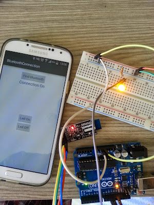 leds vs. buttons: Led On-Off via bluetooth and android