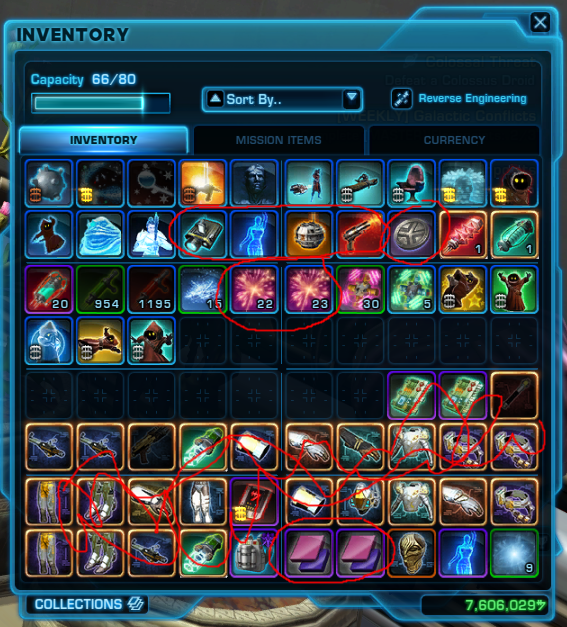 Going Commando | A SWTOR Fan Blog: Inventory Management