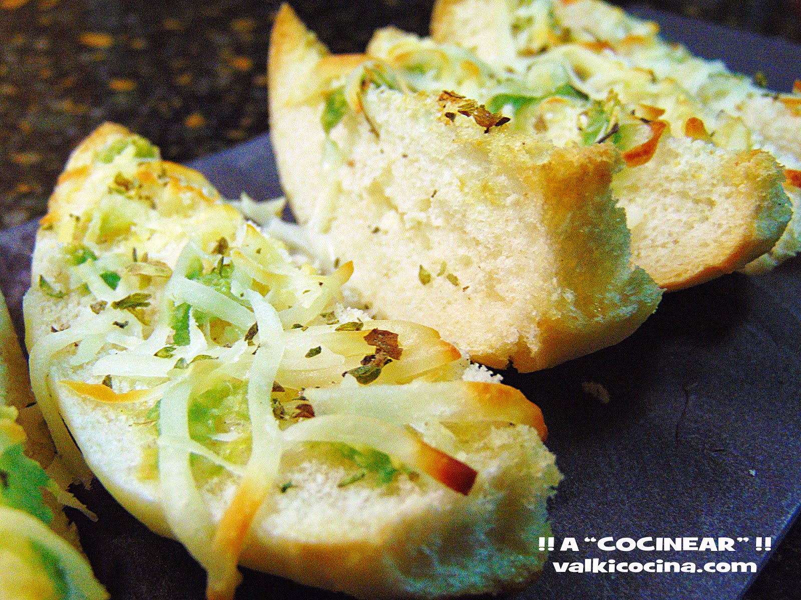 PAN DE AJO CON QUESO Y ORÉGANO | ¡¡A COCINEAR!! Recetas valkicocina.com