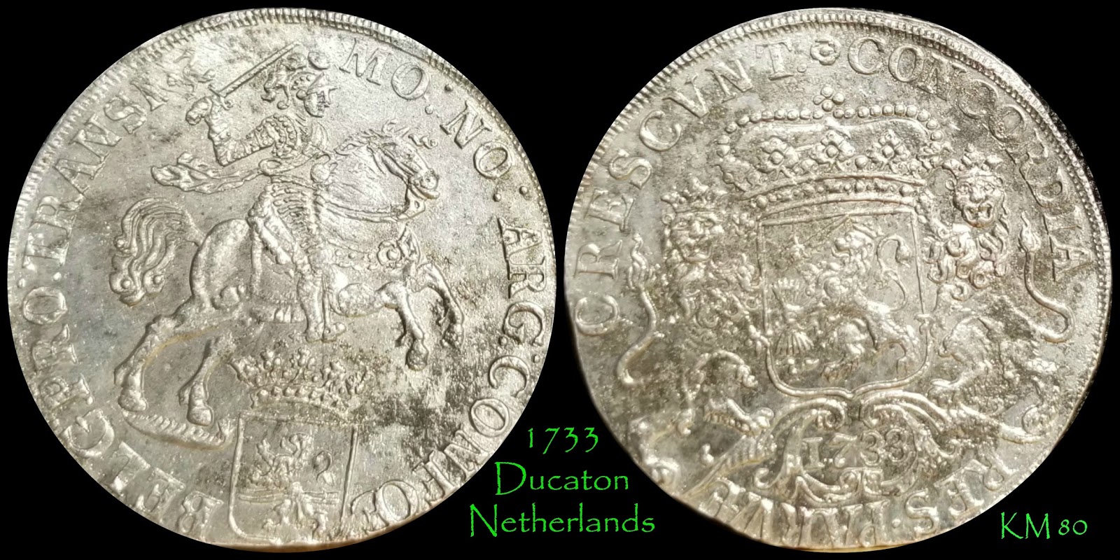 52 Crowns a year: 1733 Netherlands Ducaton