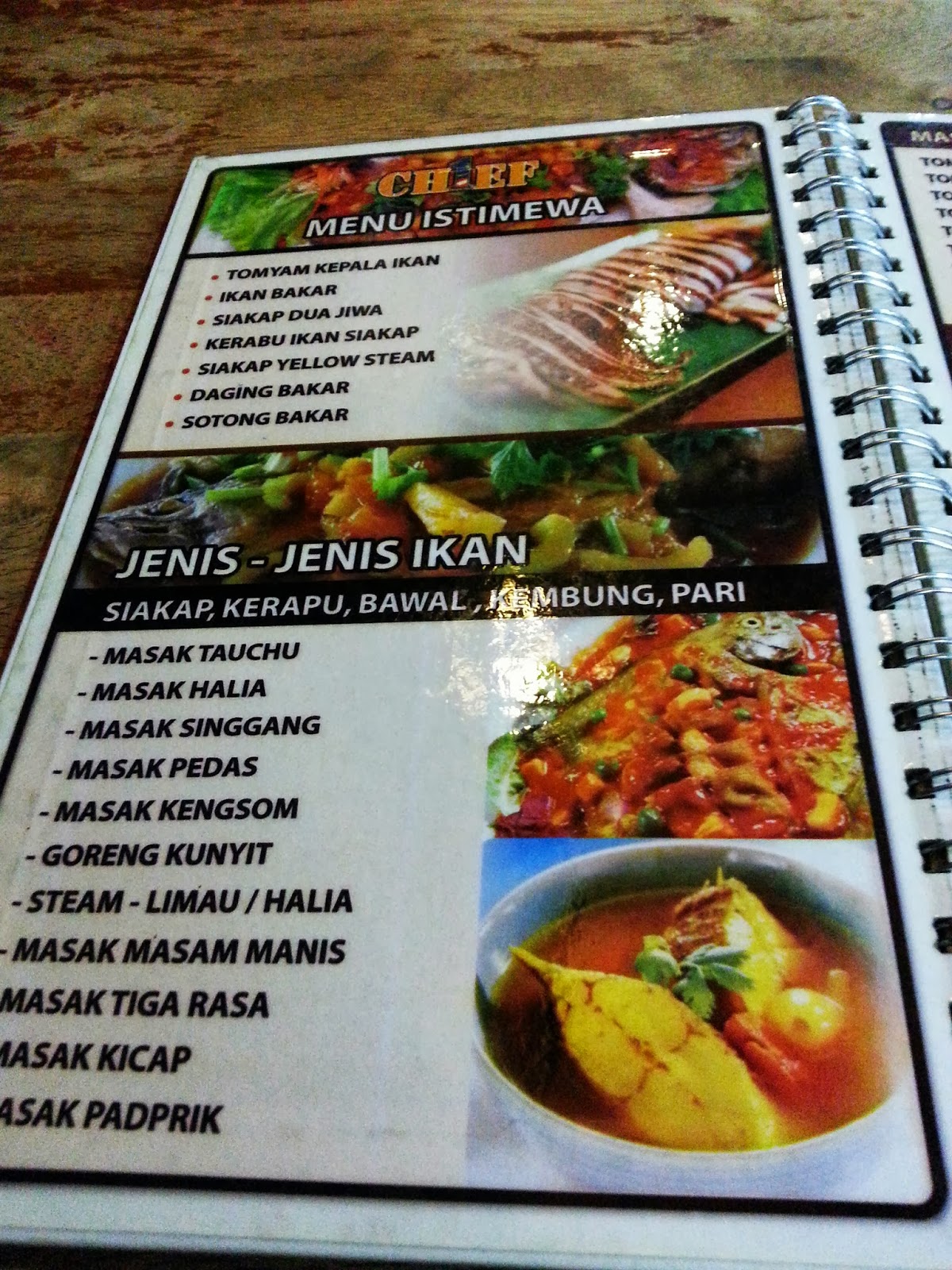 Venoth's Culinary Adventures: Chief Tomyam Seafood Restaurant ...