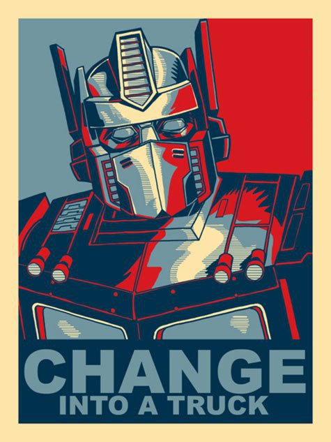 Fashion and Action: Best Optimus Prime Poster Ever