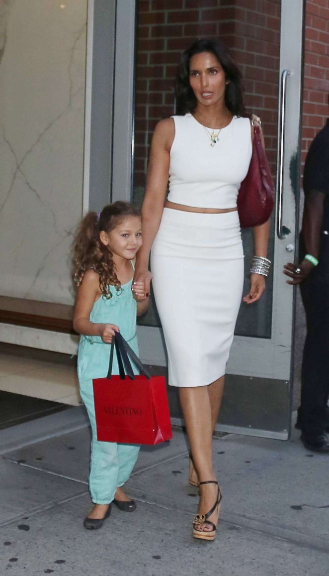 Gymnastics and More!: Padma Lakshmi and Daughter Krishna out in New ...