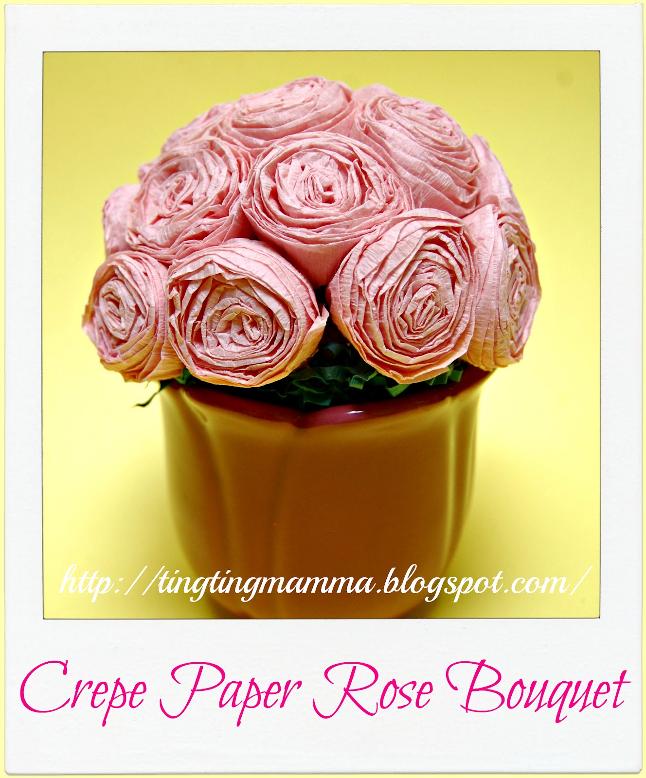 TingTingMamMa Tutorial Crepe Paper Rose Bouquet TingTingMamMa Tutorial Crepe Paper Rose Bouquet