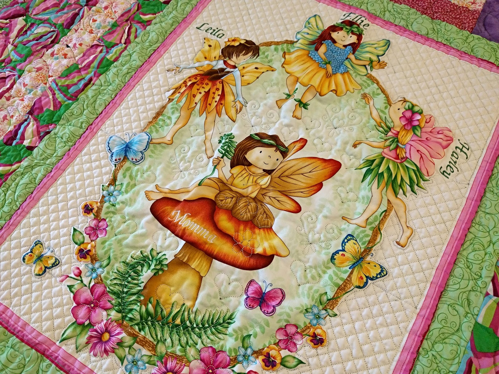 Fairy Panel Crib Quilt