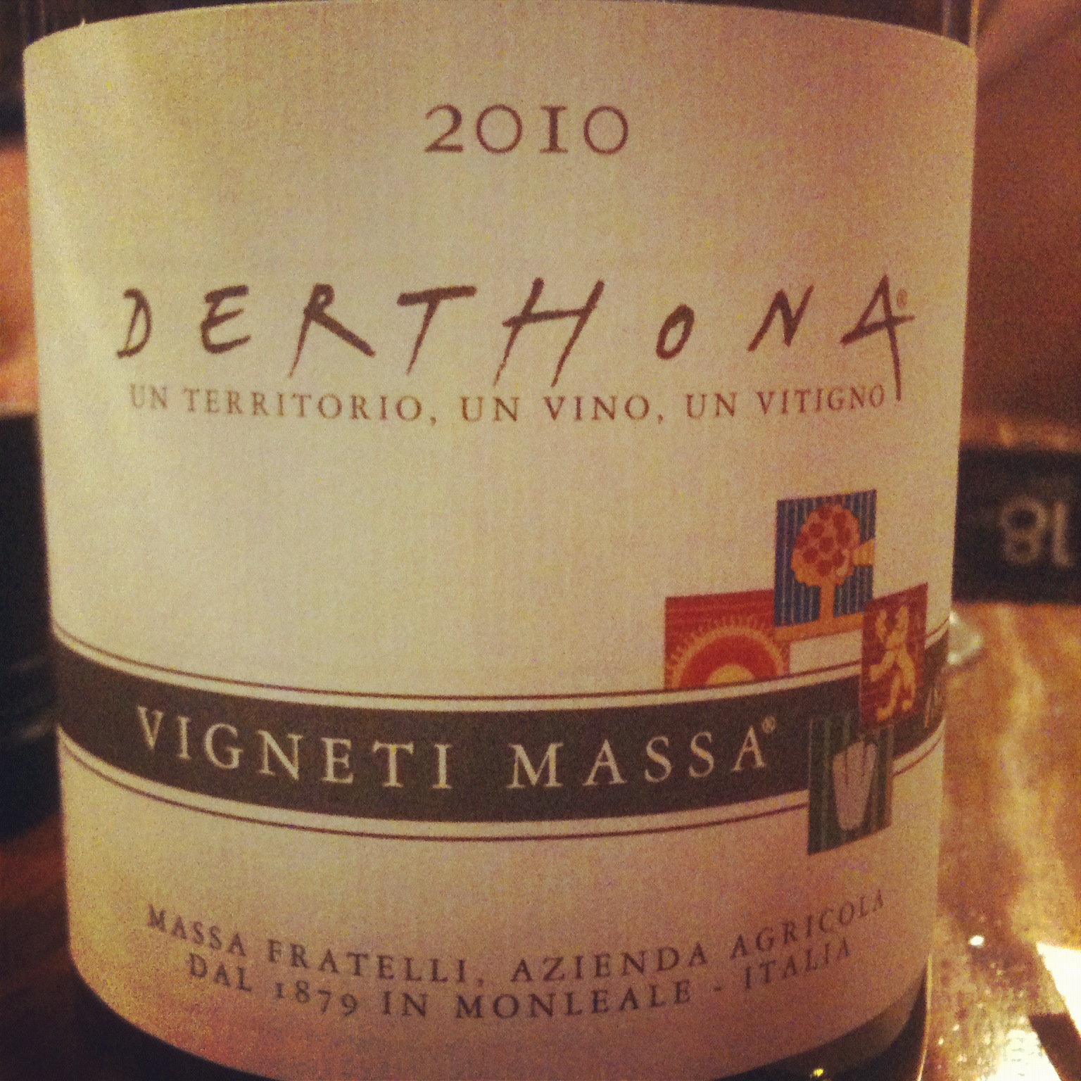 Beau's Barrel Room: "Derthona" Timorasso From Vigneti Massa