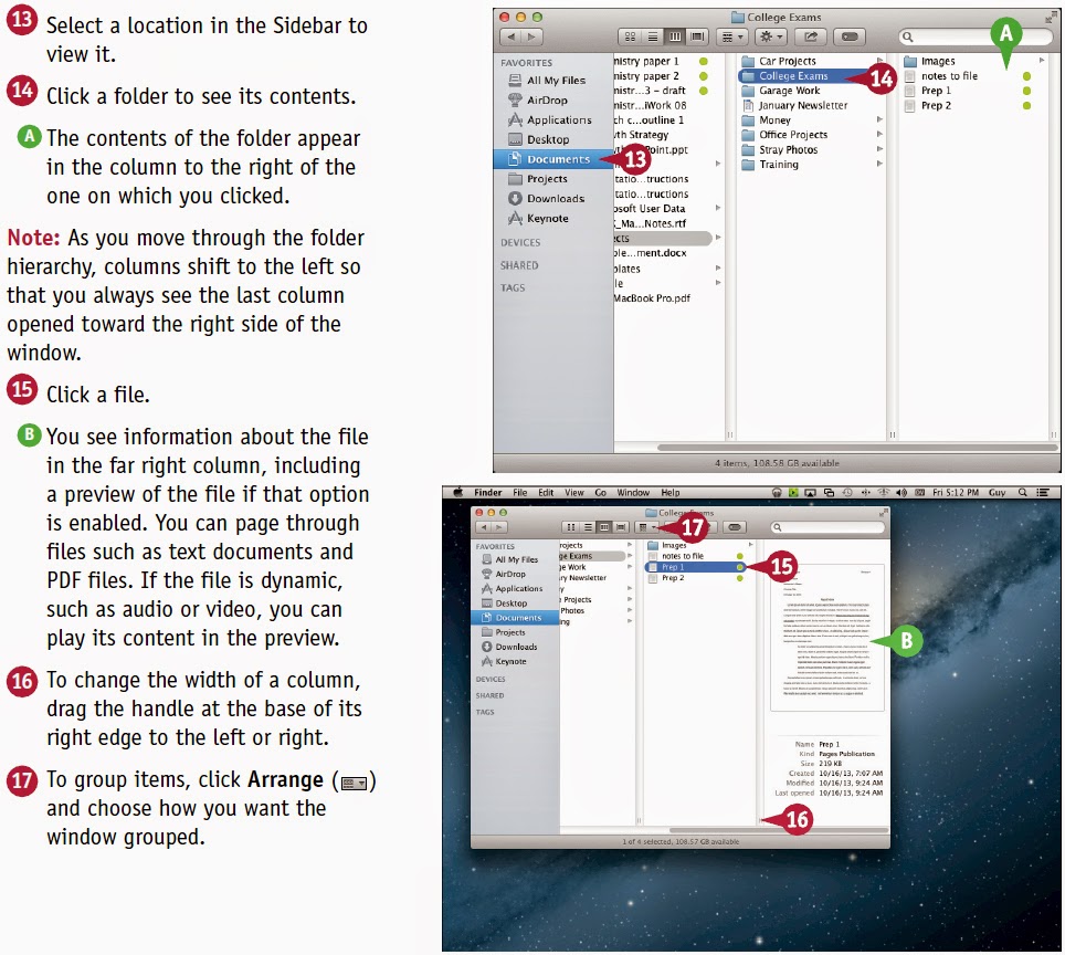 Путь персонального роста: 2.4 View Finder Windows in Column View