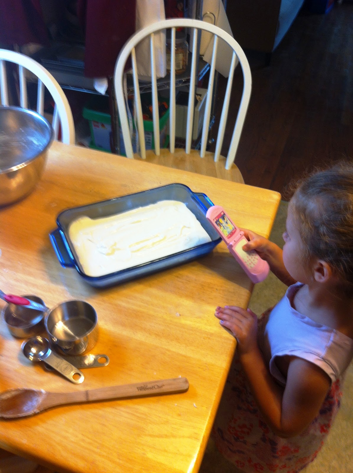 Peach Cobbler...Featuring the Best Helper Ever