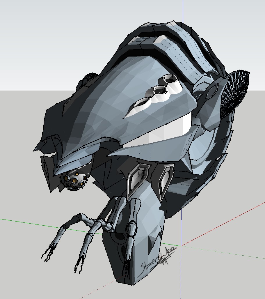 A Cross-Section of Steven W. Howard Art: War of the Worlds Tripod (Part 5)