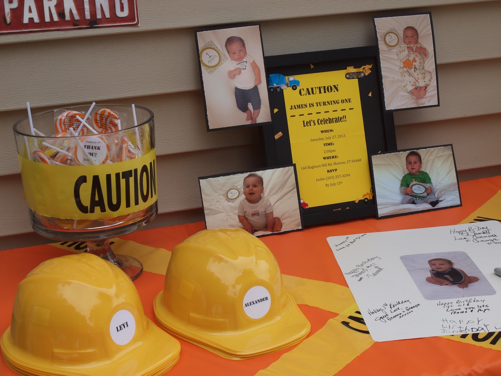 Upon the Hill...: First Birthday Party Construction Theme