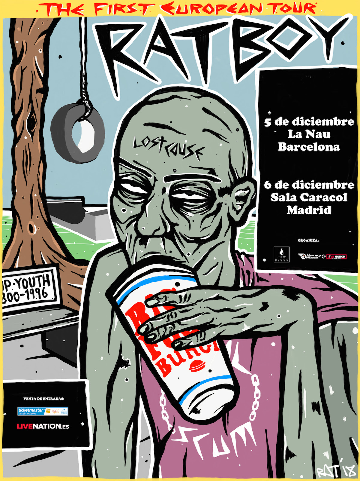 After Musiic: Rat Boy, en el puente de diciembre en Barcelona y Madrid